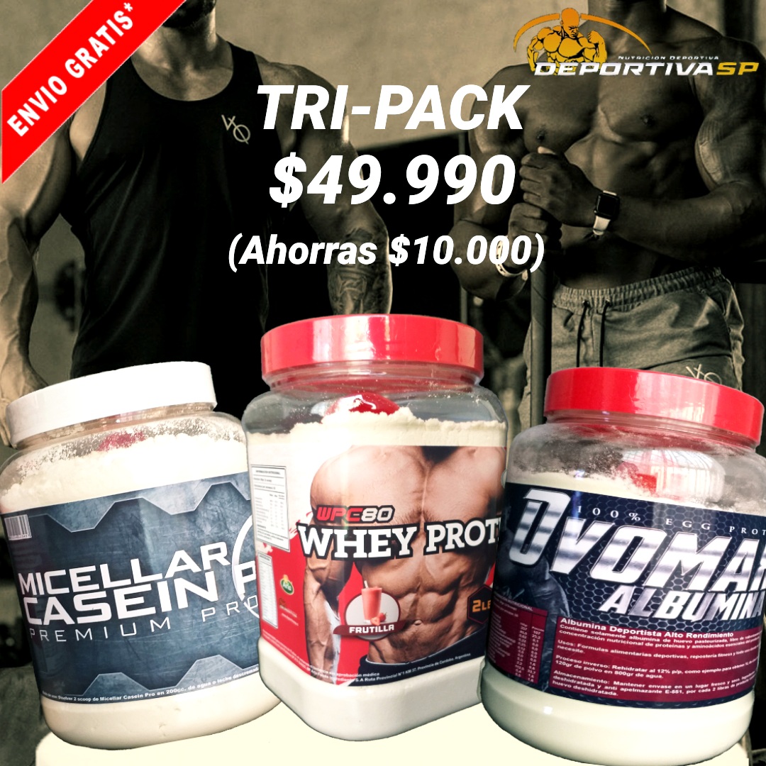 PACK WHEY - CREATINA - DEPORTIVASP
