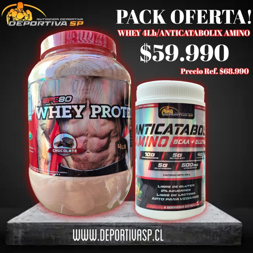 PACK OFERTA WHEY 4LB Y ANTICATABOLIX - DEPORTIVASP